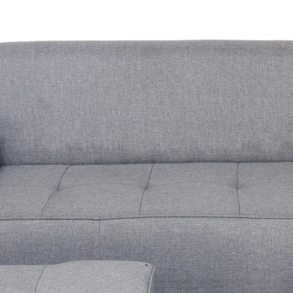 CONNER L-Shape Fabric Sofa with Ottoman | AF Home
