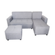 CONNER L-Shape Fabric Sofa with Ottoman – AF Home