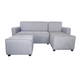 CONNER L-Shape Fabric Sofa with Ottoman – AF Home