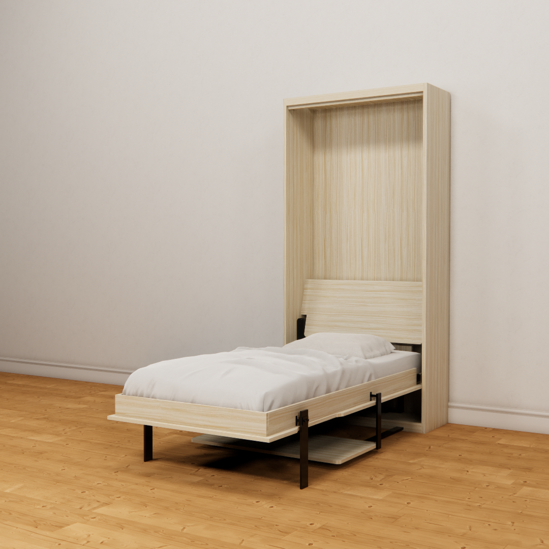 K68 Motorized Vertical Wall Bed with Table 900 x 1900 (36'' x 75'' Sin ...
