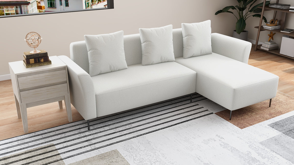 SANTON L-Shape Fabric Sofa | AF Home